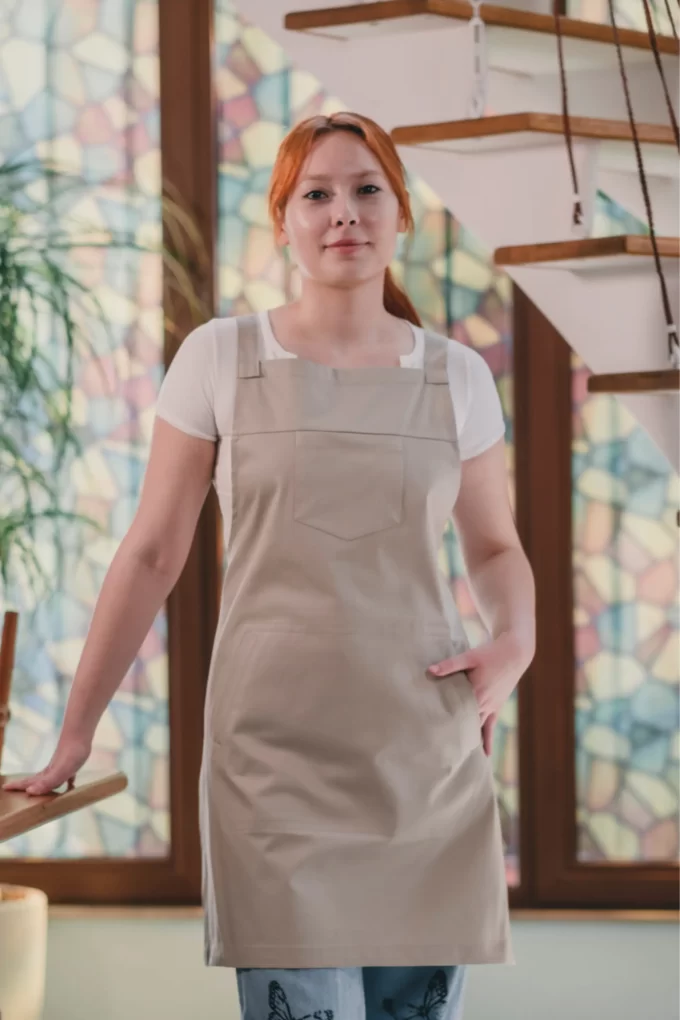 Cream Kitchen Apron – Golden Horn Bridge