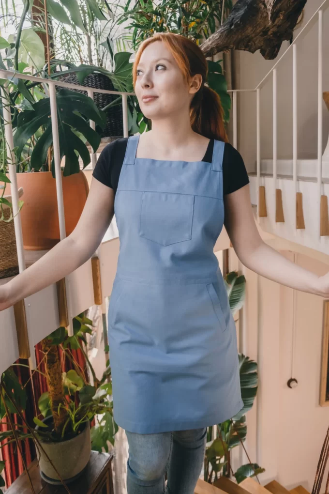 Electric Blue Home Apron – Golden Horn Bridge