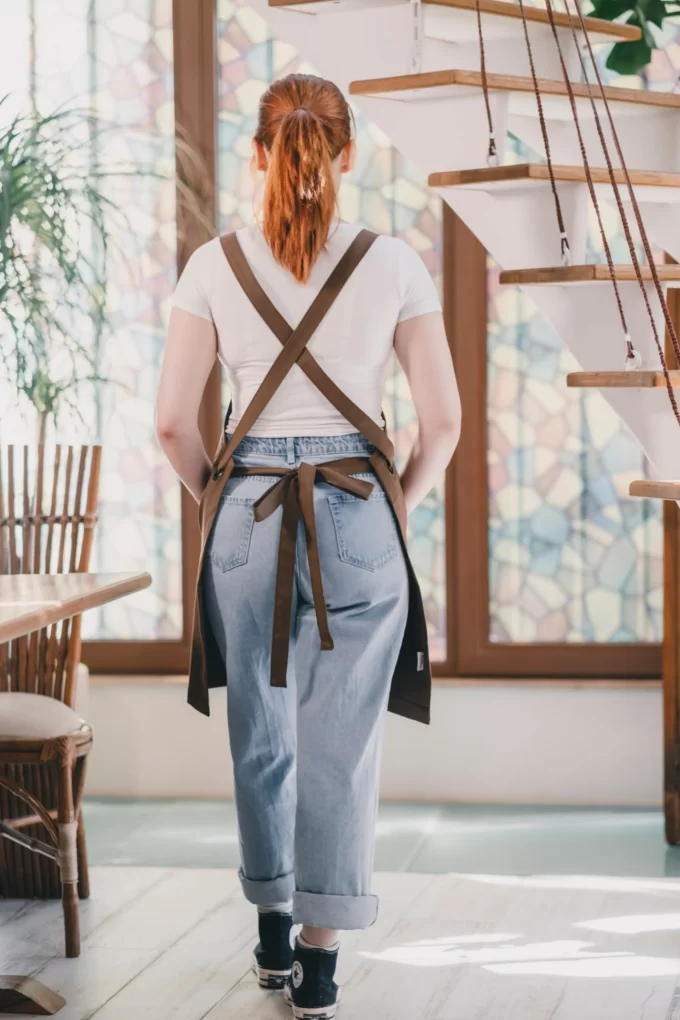Brown Kitchen Apron – Golden Horn Bridge